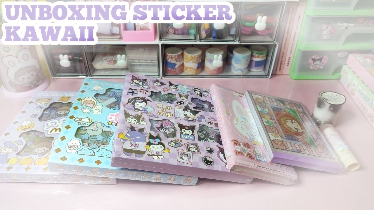 UNBOXING sticker‼️ VIRAL TERBARU 😍kawaii banget loh bes MoMo and Kulomi ...