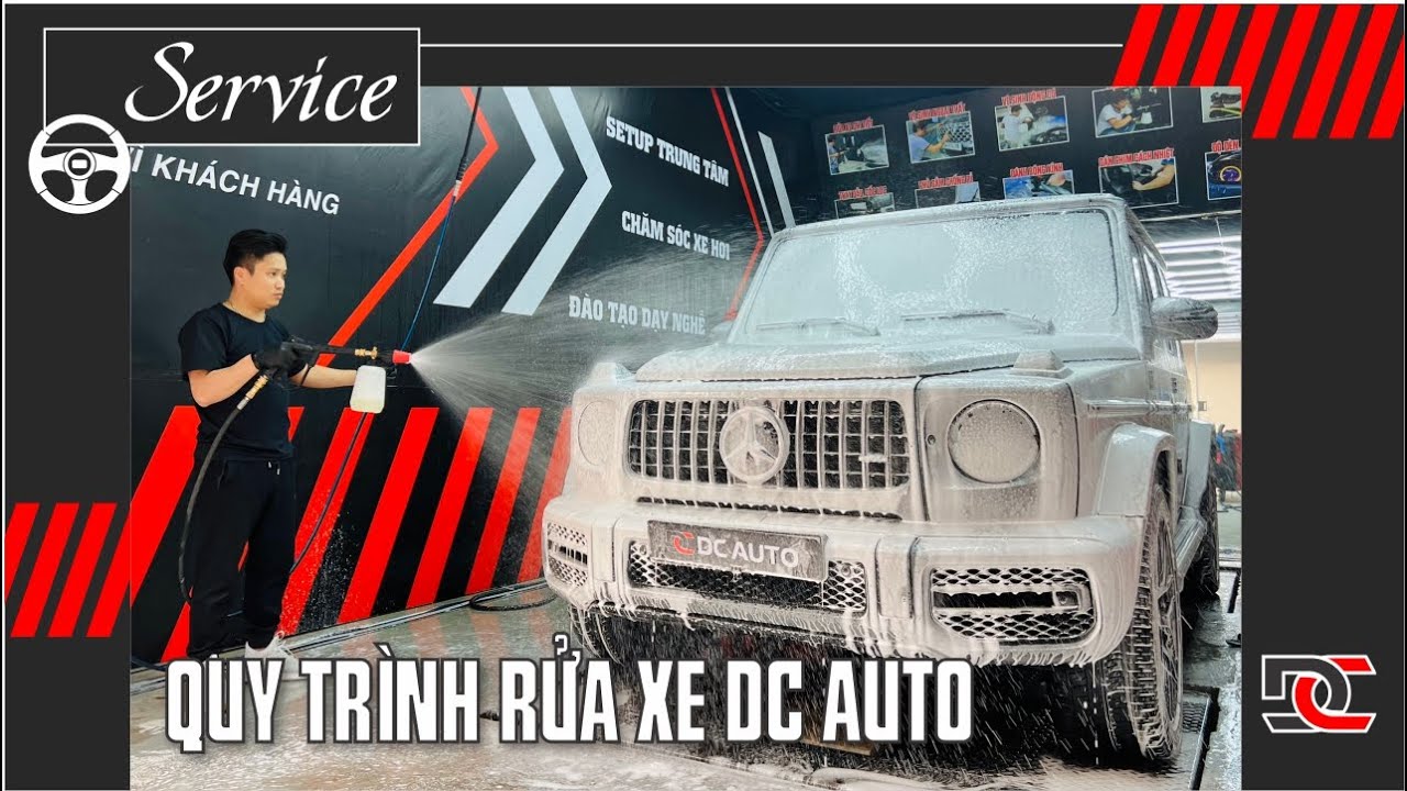Quy trình rửa xe DC AUTO DETAILING - YouTube