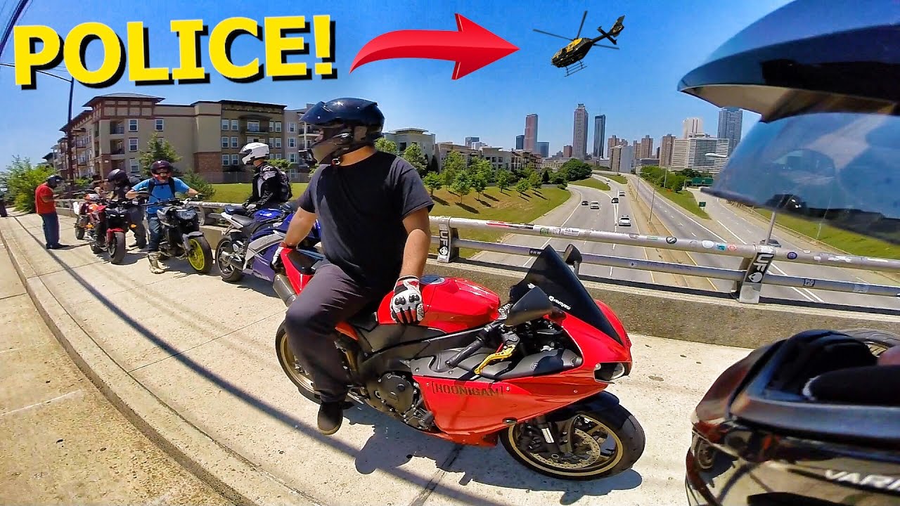 ATLANTA BIKE LIFE!! (POLICE HELICOPTER CALLED) - YouTube