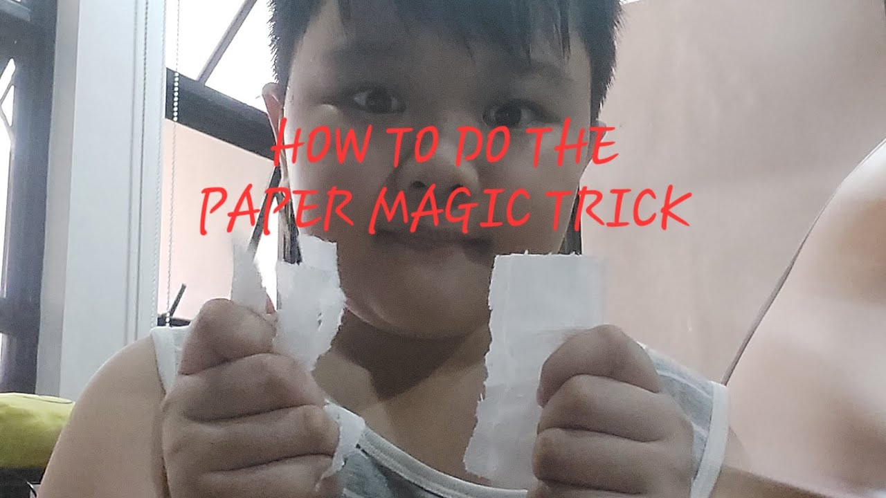 How to Do The Paper Magic Trick! - YouTube