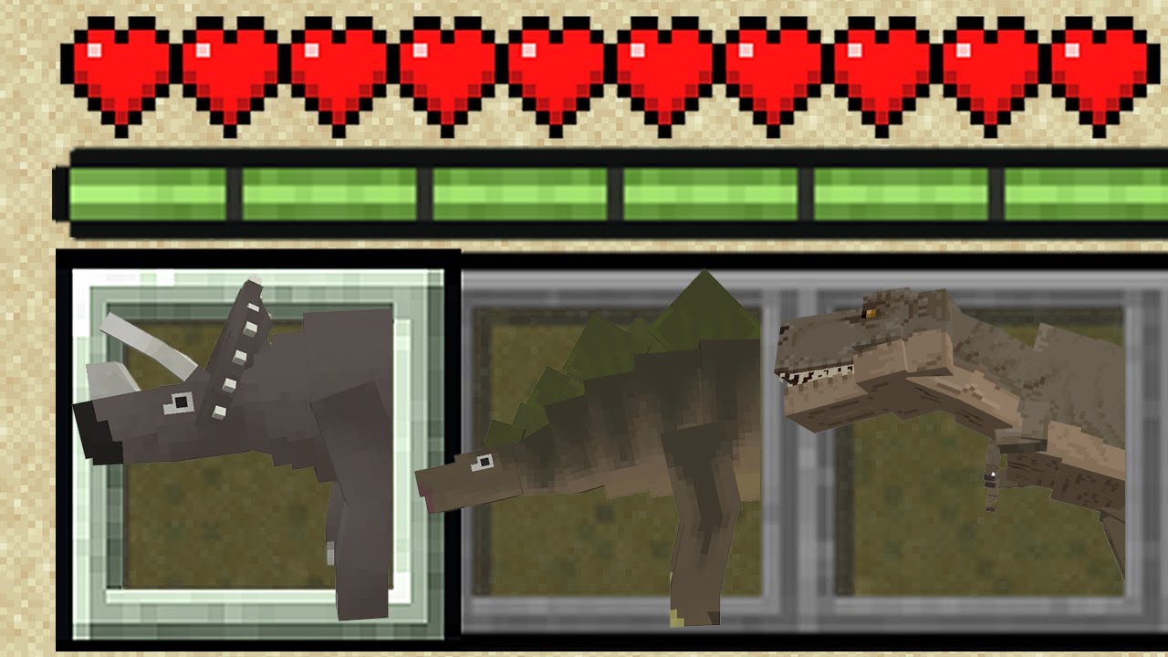 Minecraft PE DINOSAUR MOD in Minecraft Pocket Edition - YouTube