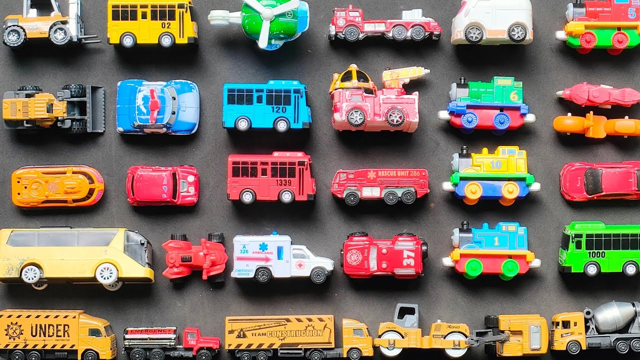 Mengumpulkan Mainan Mobil Mobilan, Tayo, Kereta Api, Truk Tangki, Truk ... Mengumpulkan Mainan Mobil Mobilan, Tayo, Kereta Api, Truk Tangki, Truk ...