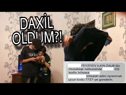 UNİVERSİTETƏ DAXİL OLDUM ?? ( İMTAHAN NƏTİCƏLƏRİ)