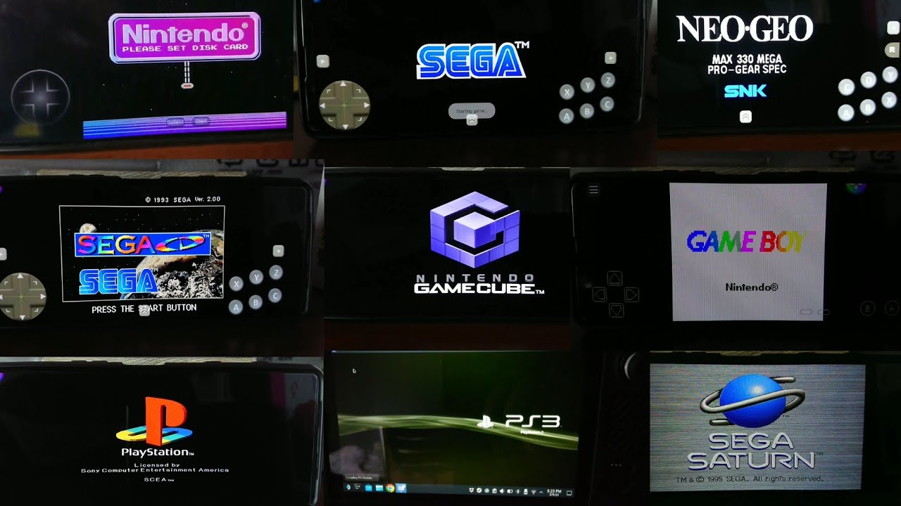 Sega, Nintendo, Sony Startup / Boot Screens On Emulators - YouTube