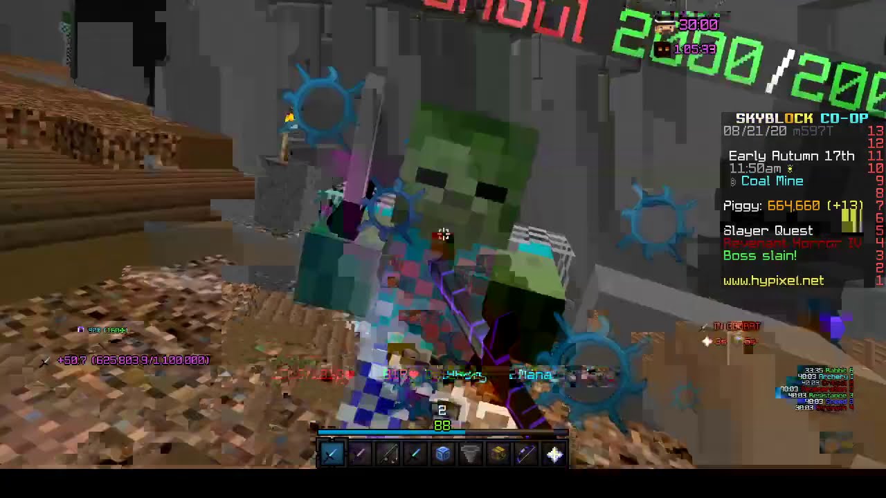 100k dmg in strong dragon armor in hypixel skyblock - YouTube