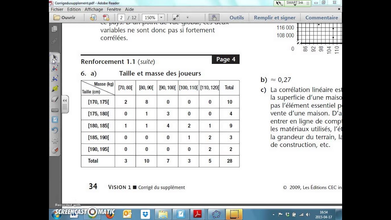 Le tableau à double entrée - YouTube
