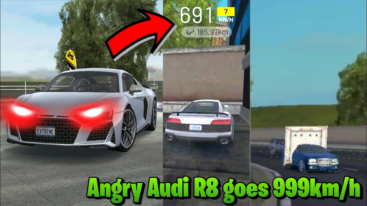 Extreme Car Driving Simulator : Angry Audi goes over 999 km/h - YouTube