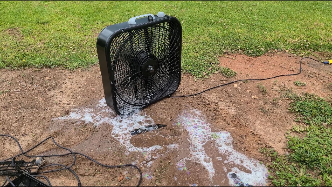 Lasko Cool Colors Black Box Fan Destruction - YouTube
