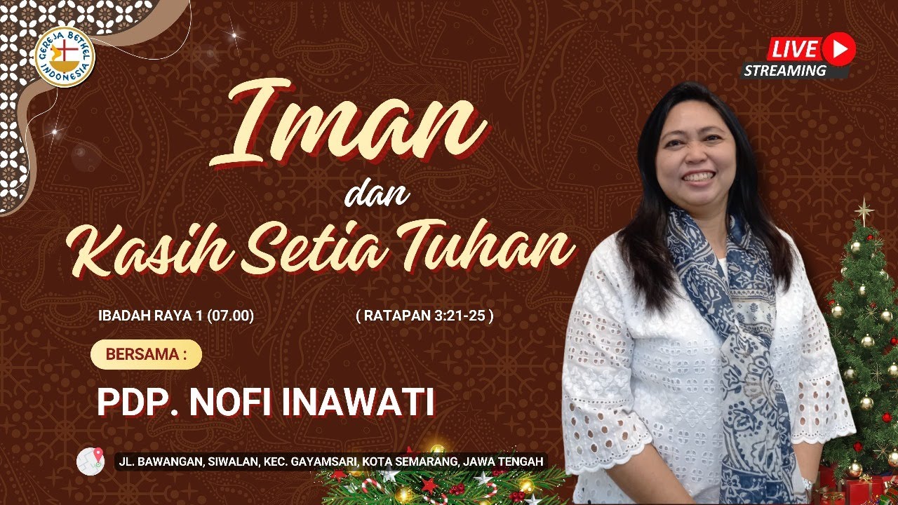Ibadah Raya 2 bersama Pdp. Nofi Inawati dengan tema "Sukacita Sejati ...