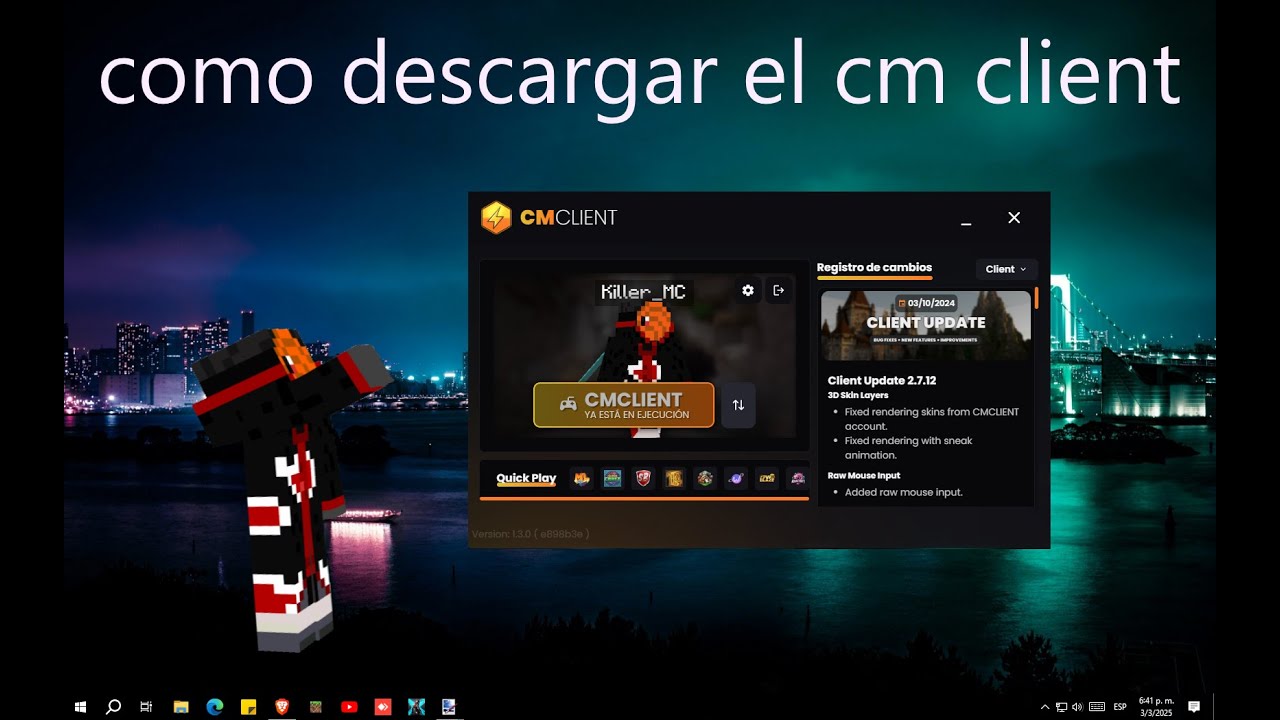 Como descargar el CM client para pc 2025 - YouTube