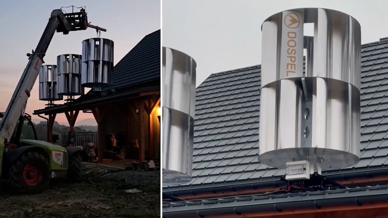 Kolejne udane instalacje turbiny wiatrowej Dospel Dragon! 💪🔧 - YouTube