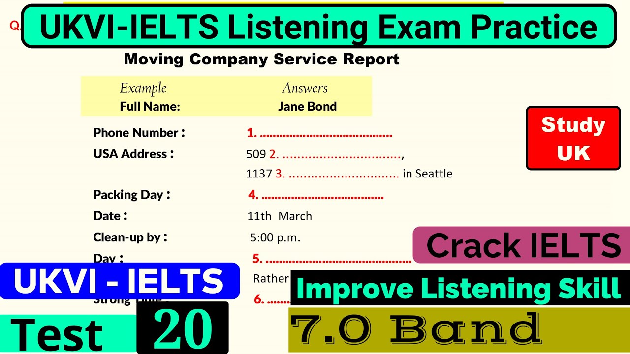 UKVI IELTS Listening Practice Test 2024 With Answers [ Test - 20 ...