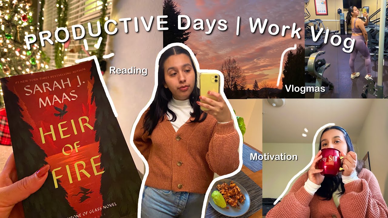 WORK VLOG | Productive Day, VLOGMAS, Staying Motivated 📝 - YouTube