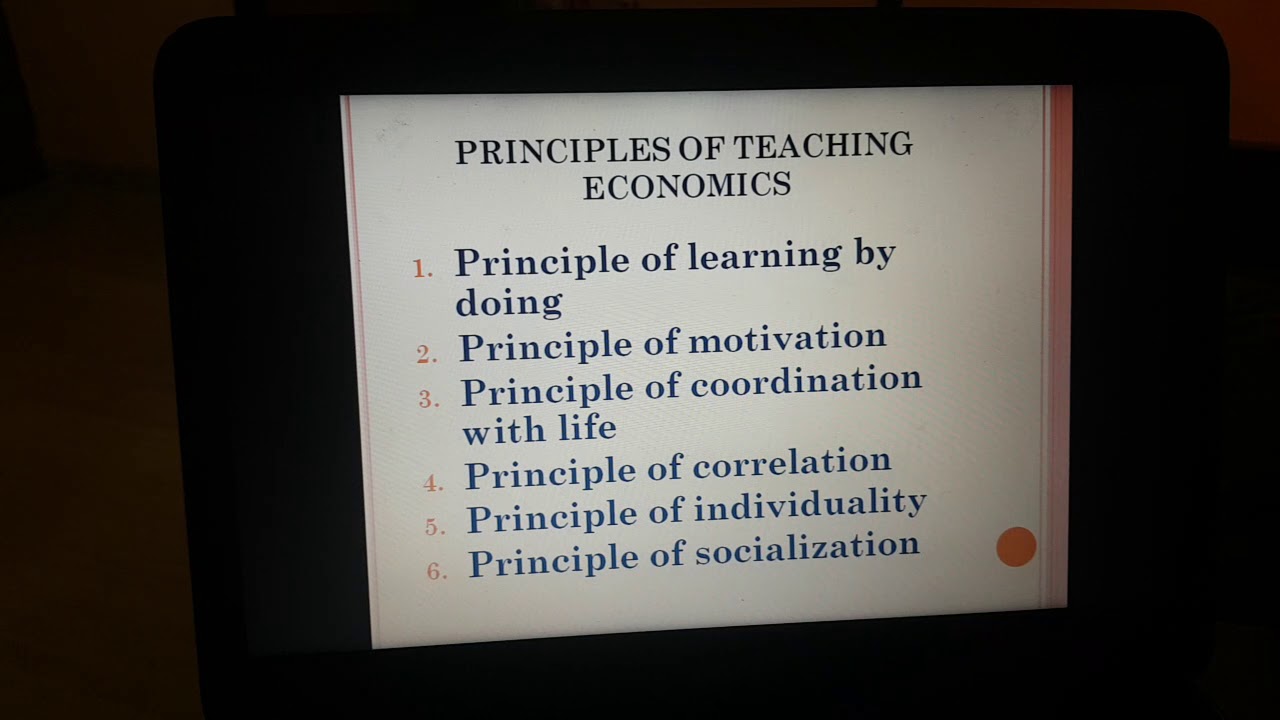 INTRODUCTION ON METHODS OF TEACHING ECONOMICS, PAPER VII A (SEM 2 ...