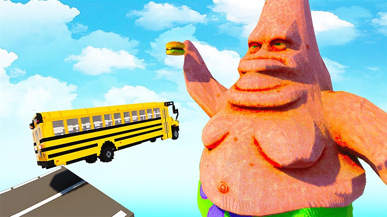 Cars vs Big Patrick Star | Teardown - YouTube