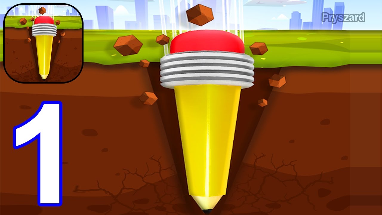 Pen Dig - Gameplay Walkthrough Part 1 Tutorial First City School Pencil ...