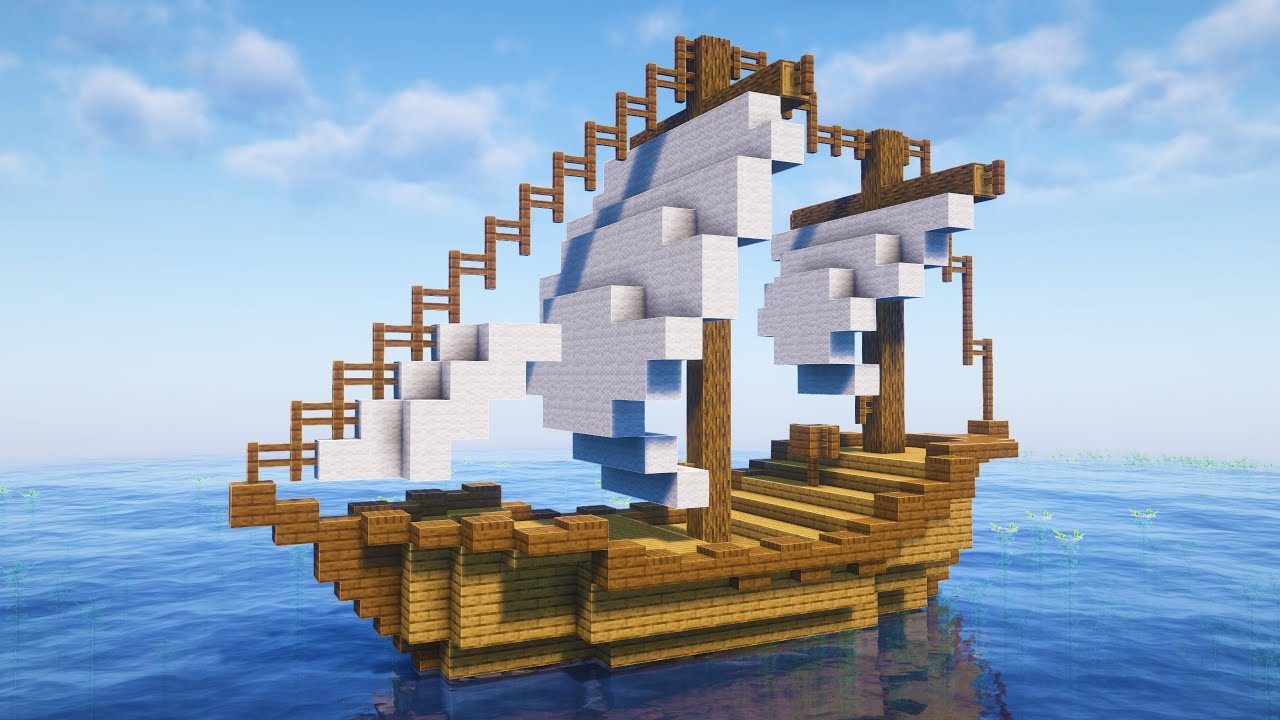 How to Build a Ship in Minecraft 1.21 - Minecraft Ship Tutorial - YouTube