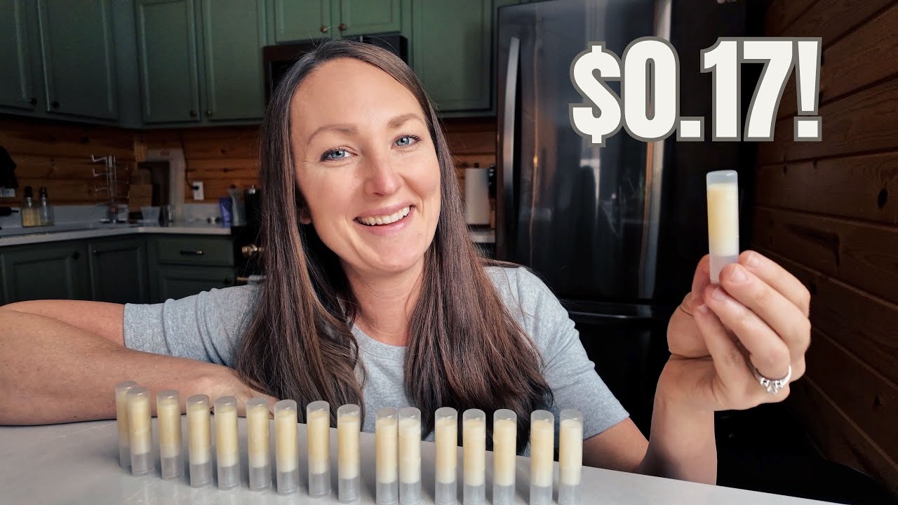 Homemade Chapstick (Only 4 Ingredients!) | Natural Lip Balm - YouTube
