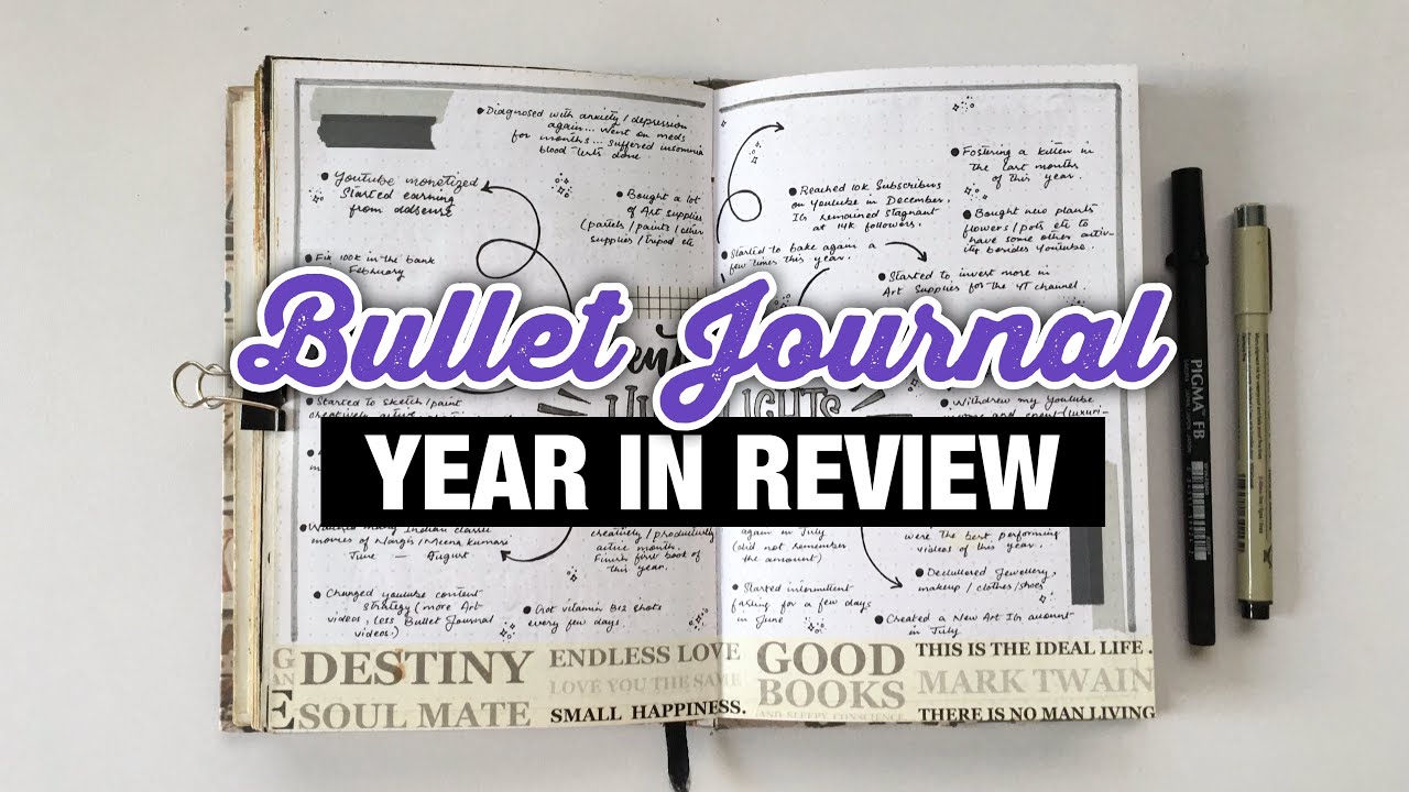 Bullet Journal Year in Review Setup 2023 - YouTube