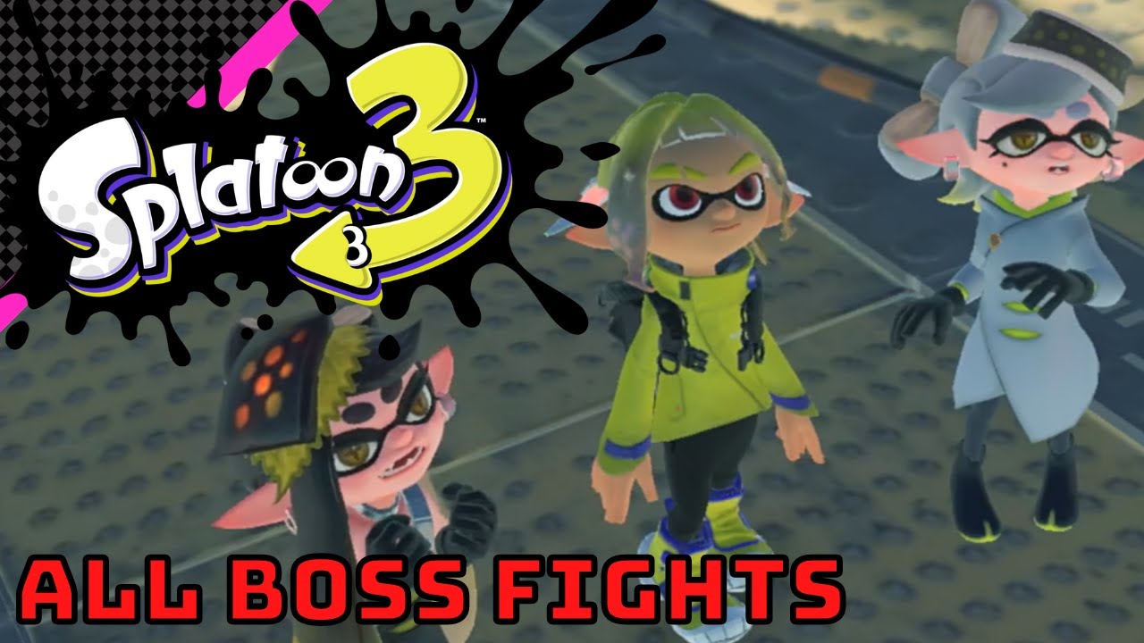 All Boss Fights & Ending | Splatoon 3 - YouTube