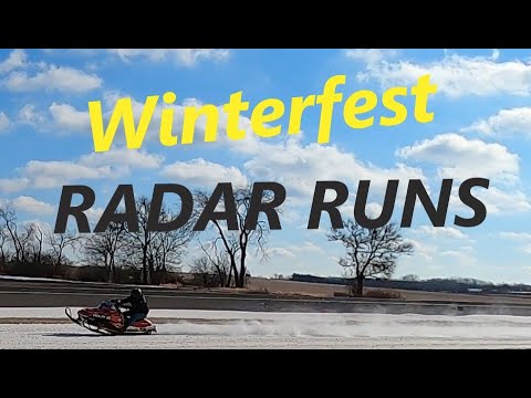 Snowmobile Radar Runs - Winterfest 2022 - YouTube