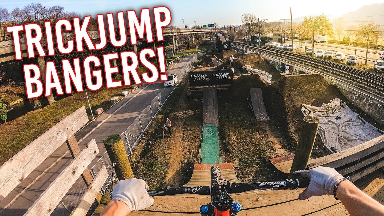MTB TRICK JUMP BANGERS in ZURICH - FINALLY RIDING OUTSIDE AGAIN! - YouTube