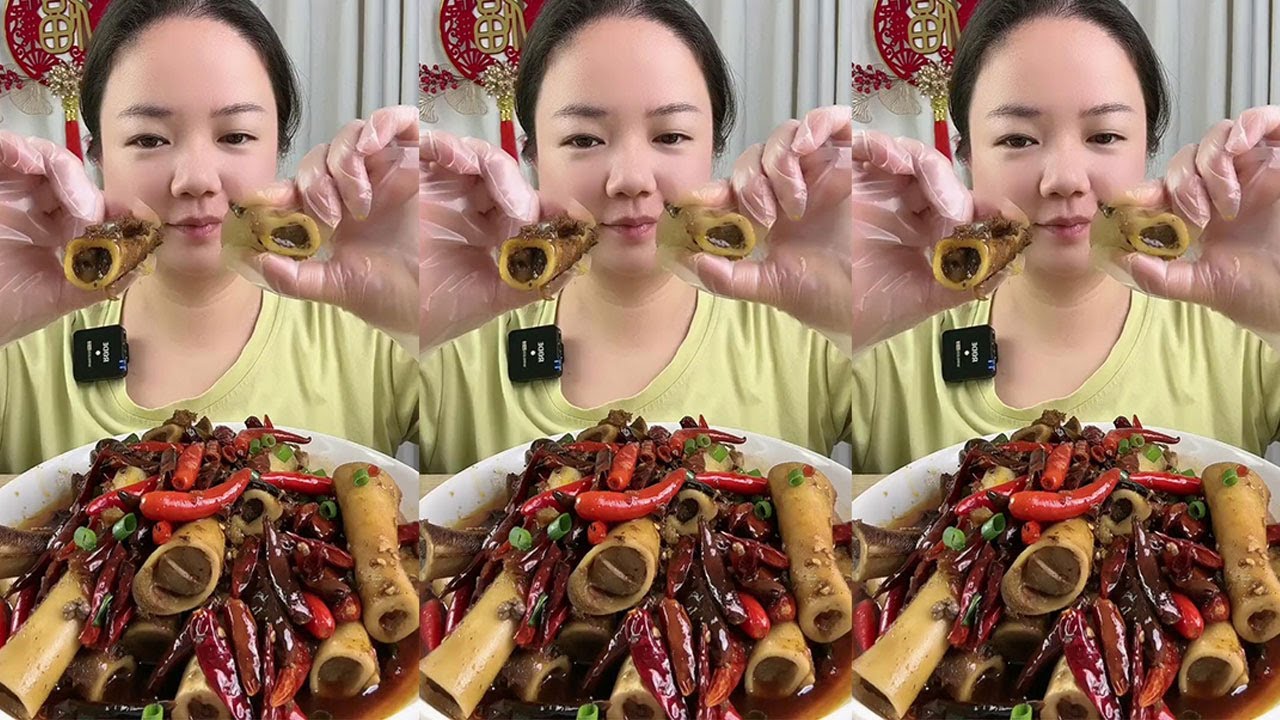 Sheep Bone Marrow，Mukbang Food Eating Show - YouTube
