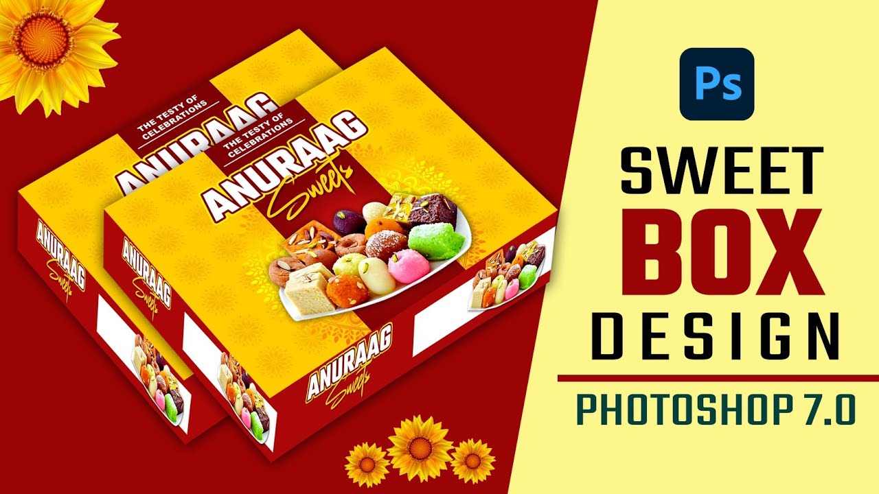 How to make Sweets Box Design in photoshop tutorial || Photoshop in box ...
