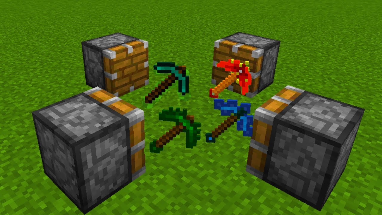 how to make new pickaxe - YouTube