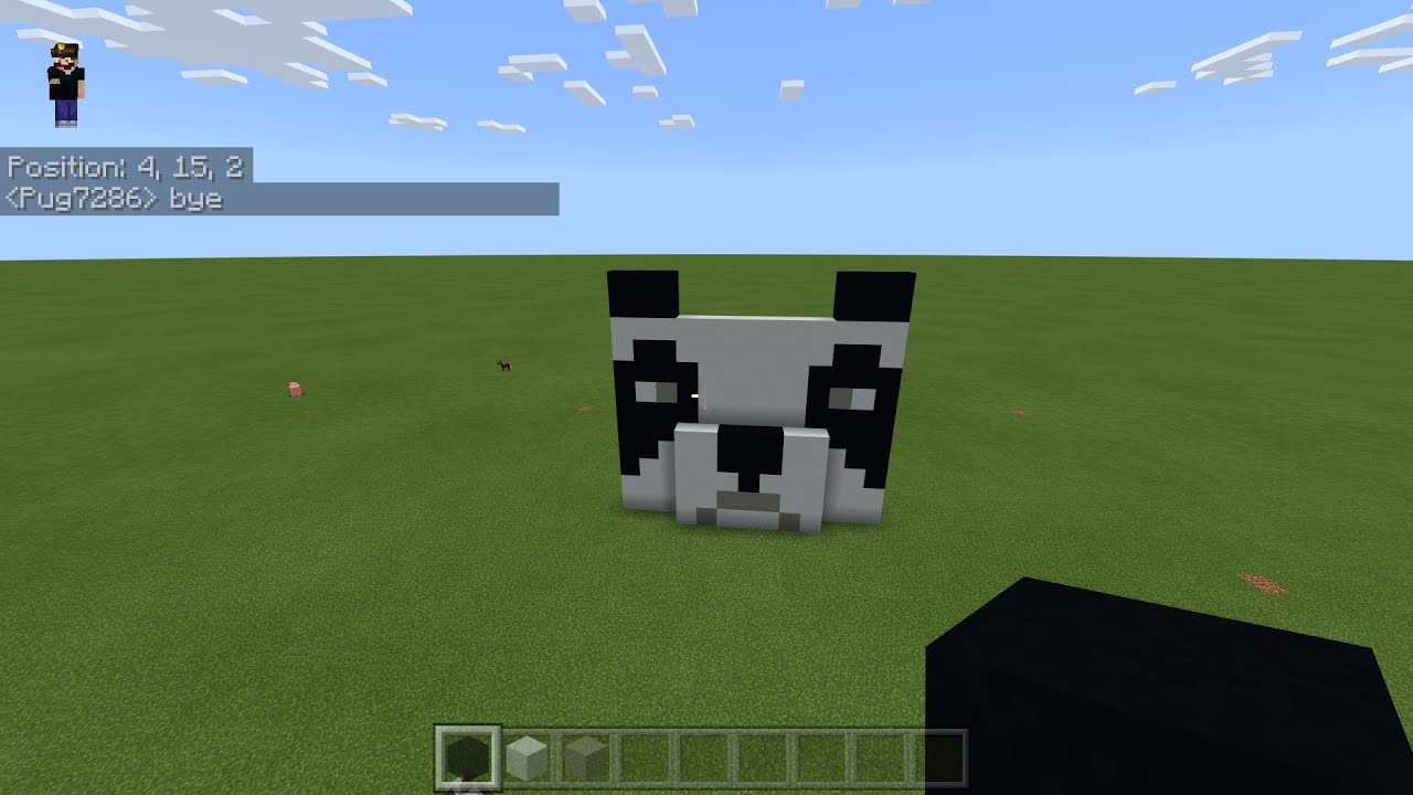 how to build a panda minecraft - YouTube
