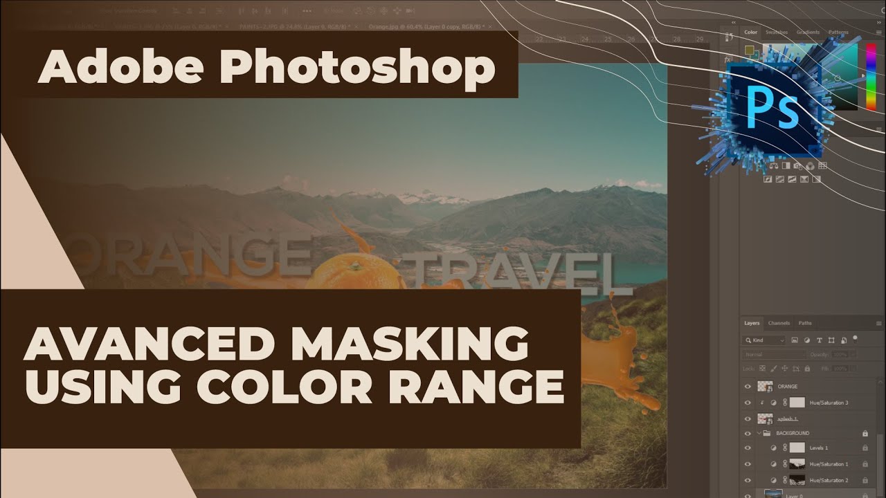 Photoshop Advanced Masking using Color Range - YouTube