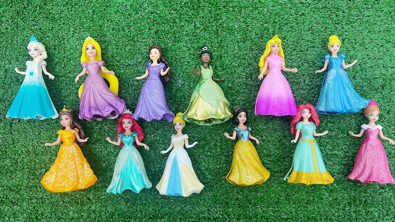 ASMR | Unboxing Disney Princess Spin & Reveal Surprise Dolls ...