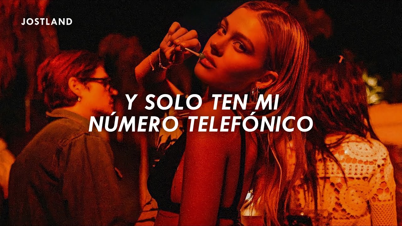 y solo ten mi número telefónico para cuando te sientas sola [Letra ...