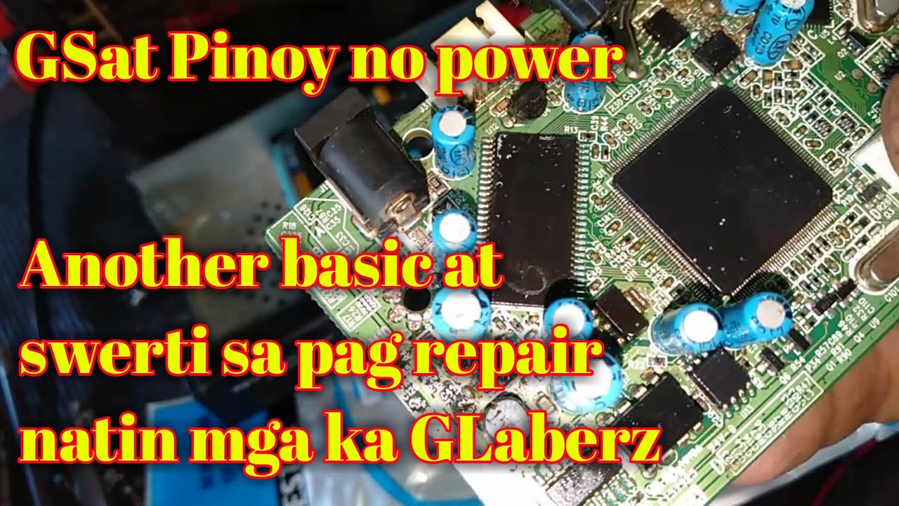 Basic troubleshooting ng no power na GSat Pinoy - YouTube