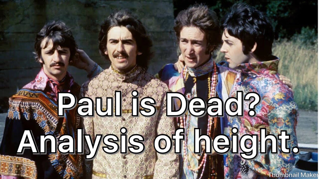 Paul is Dead? An analysis of Paul McCartney’s height before/after 1966 ...