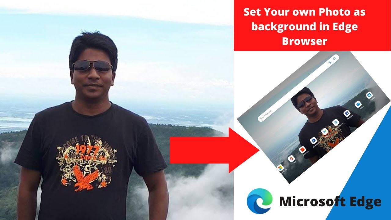 How to Set Your own Photo as background in Edge Browser. - YouTube