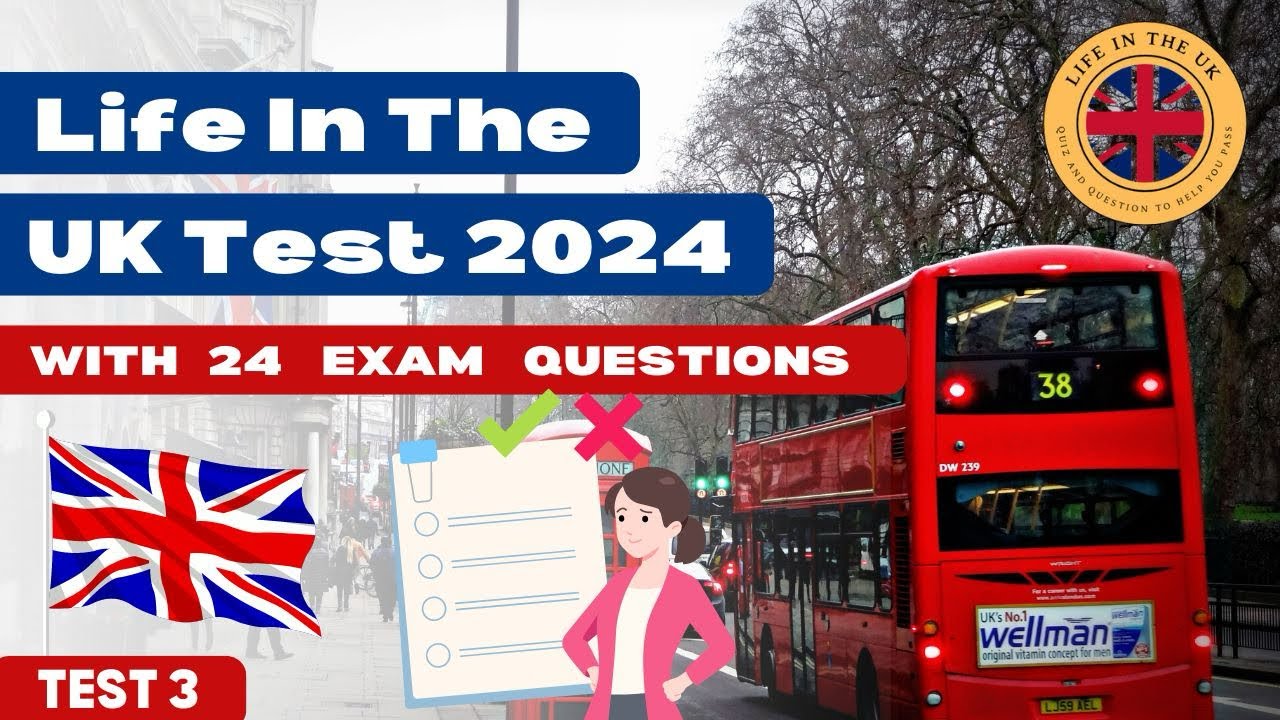 (只溫這個Passed系列）Life In The UK Test 2024 | 24 EXAM QUESTIONS 🇬🇧 ---- Test ...