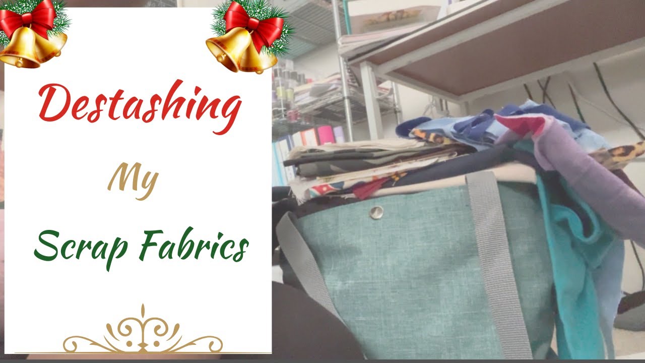 Destashing Scrap Fabric | Hidden Gems - YouTube