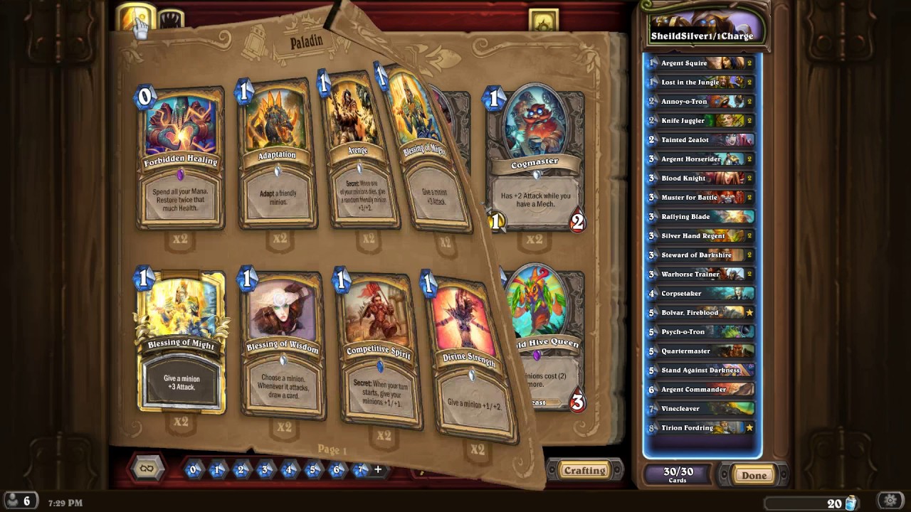Hearthstone Knights of the Frozen Throne Paladin Deck Builds - YouTube