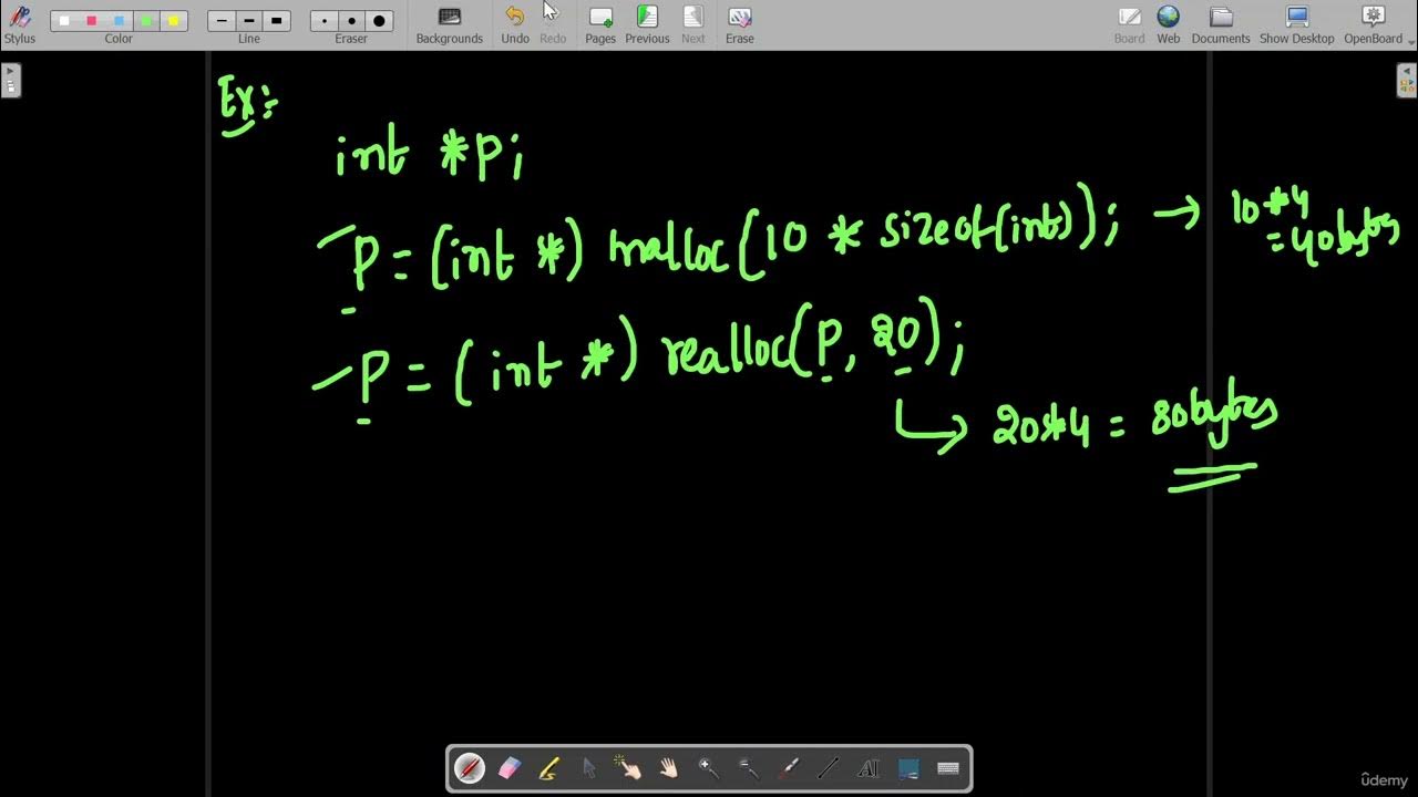 55 Realloc in C: Dynamic Memory Reallocation for Flexibility and Efficiency - YouTube