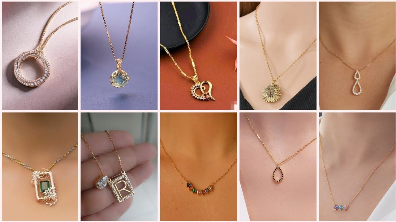 unique and special light weight gold pendant design ideas - YouTube