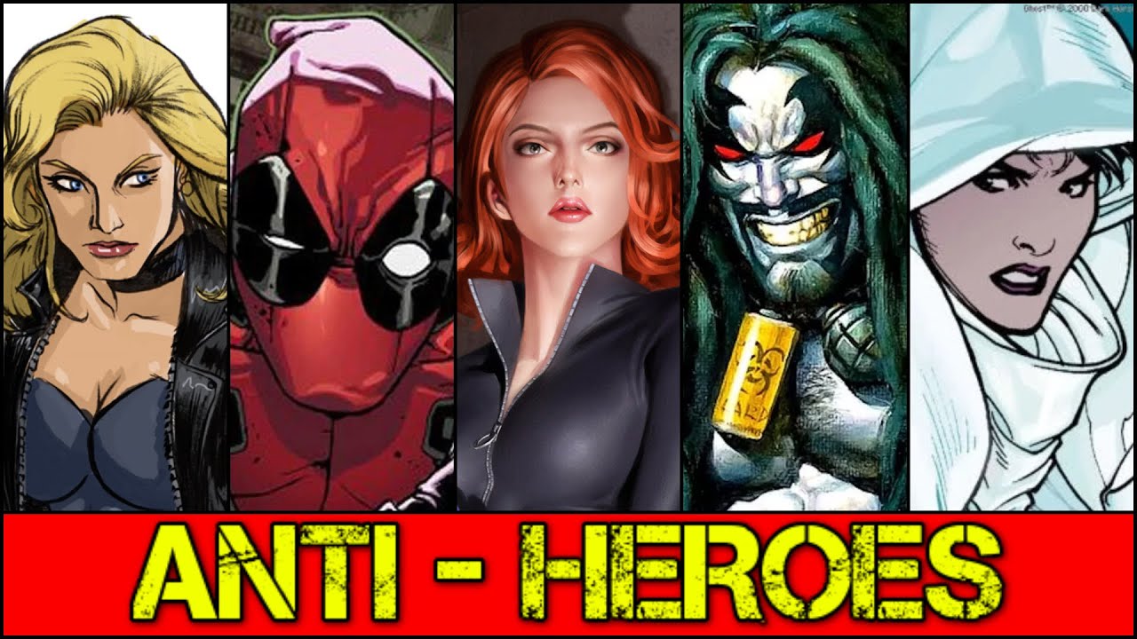 ANTI - HERO COMIC CHARACTERS - YouTube