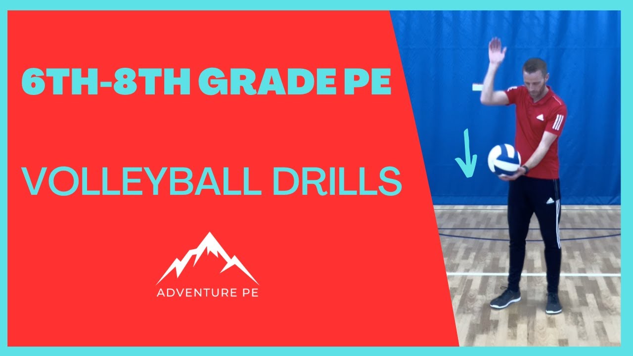 6th-8th Grade PE Volleyball Drills - YouTube