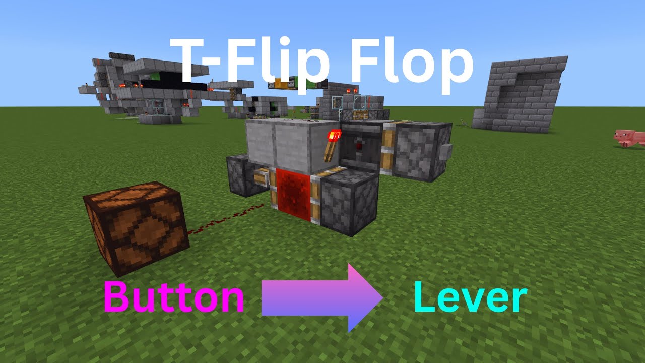 Button into lever | T-Flip Flop - YouTube