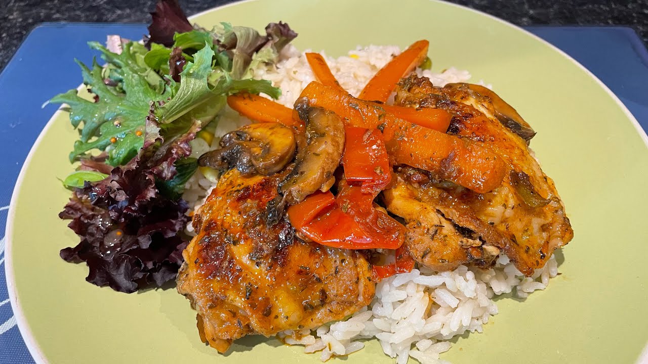 Delicioso pollo salteado( delicious chicken stir fry ) - YouTube