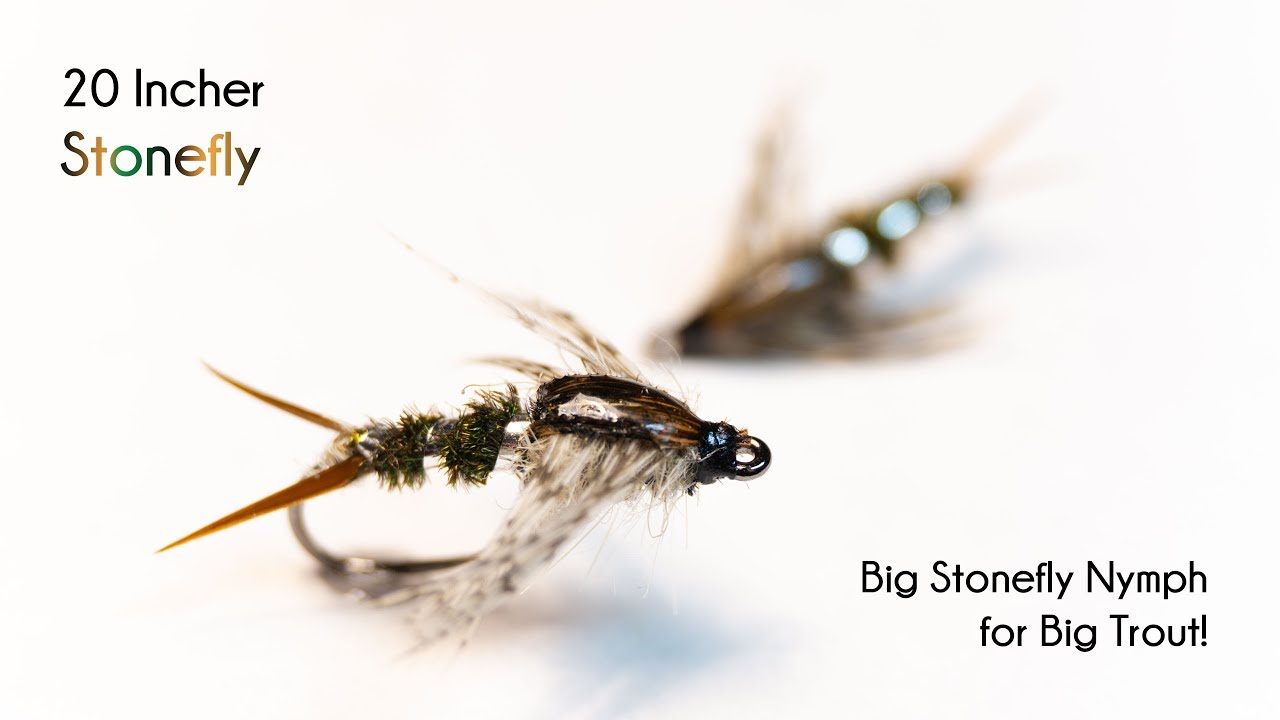 20 Incher Stonefly Nymph - McFly Angler Nymph Fly Tying Tutorials - YouTube