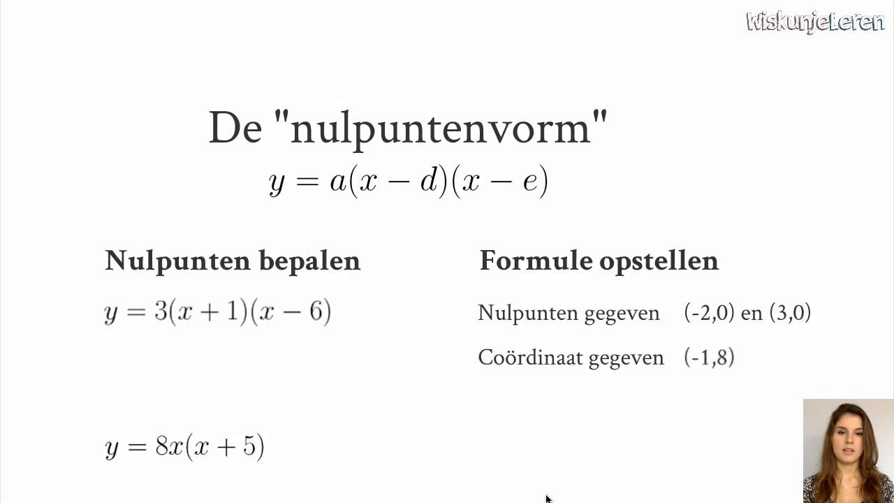 Kwadratisch verband: Bijzondere vormen formules - Wiskunjeleren - YouTube