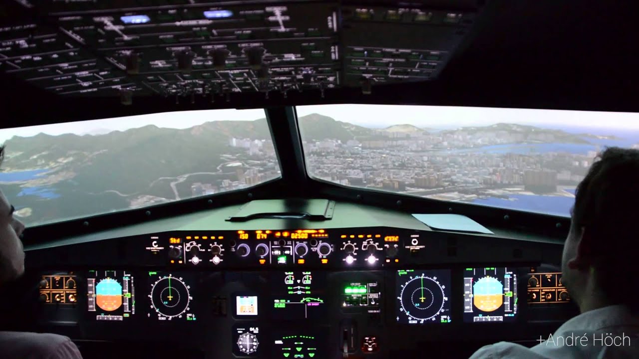 Kai Tak Approach - Cockpit View - Simulator - YouTube