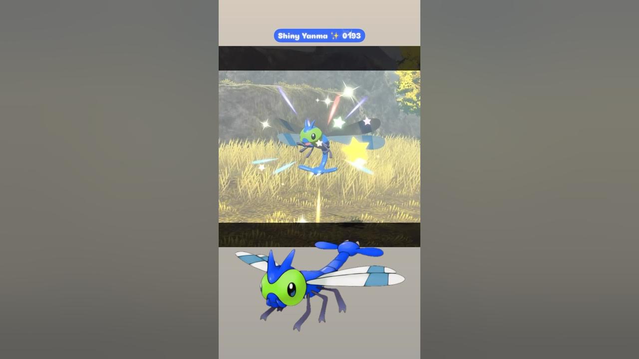 Shiny Yanma 0193 caught in Pokemon Legends Arceus in the Wild - YouTube