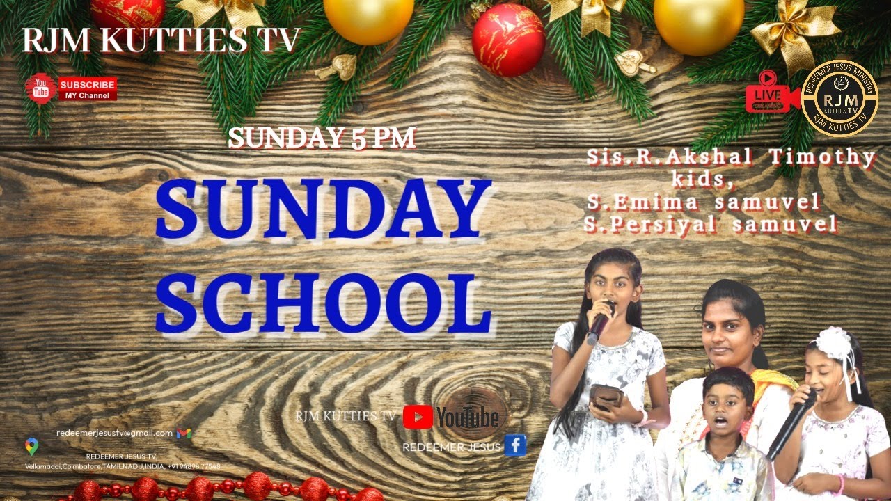 RJM KUTTIES TV - SUNDAY SCHOOL - YouTube